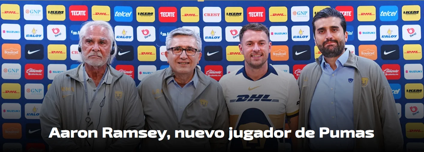 SARACHO FICHA A RAMSEY: PUMAS VA POR LA GLORIA
